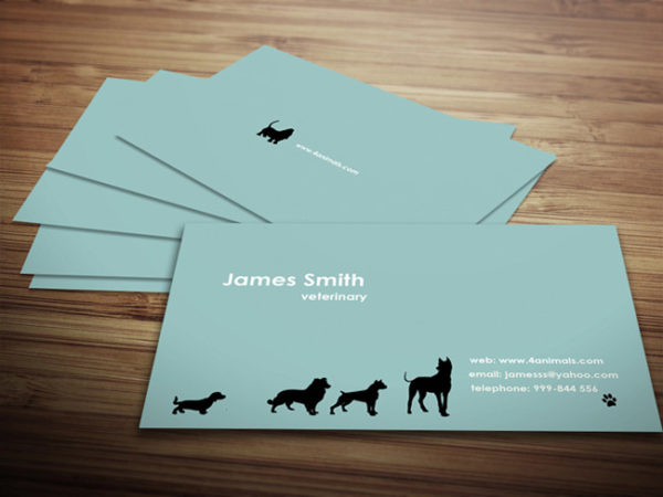 veterinary-business-card-template-preview - BarnerDesign